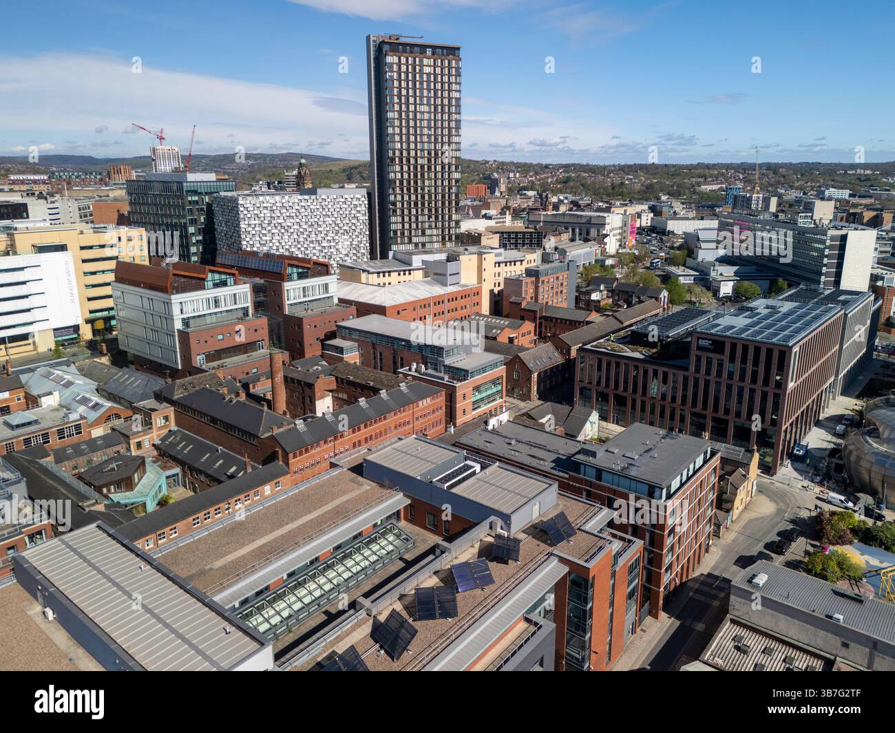 Aerial view above sheffield hi-res stock photography and images - Alamy