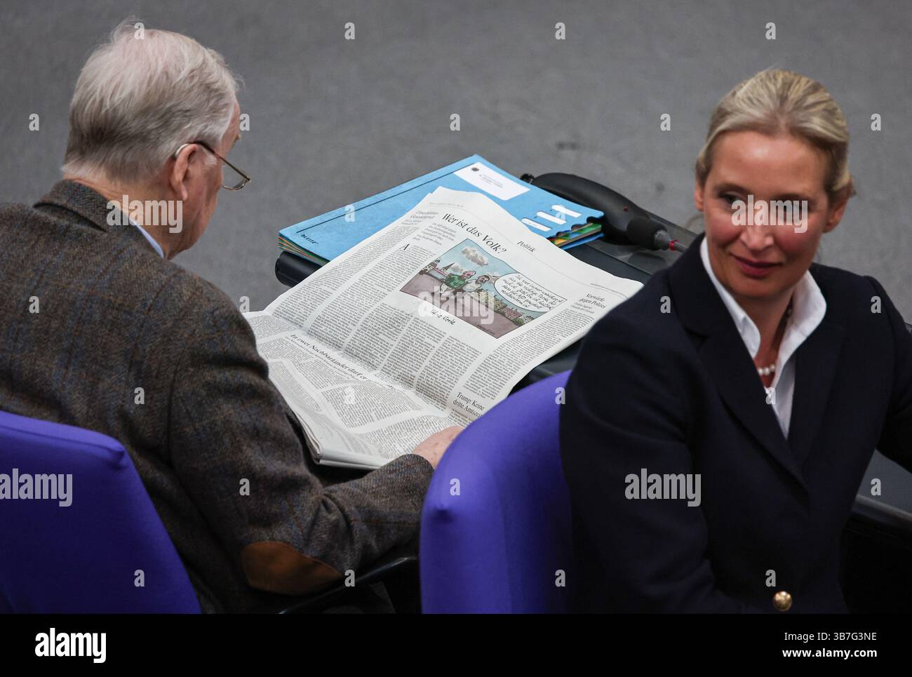 Berlin, Germany. 06th May, 2025. A newspaper with the headline "Who are ...