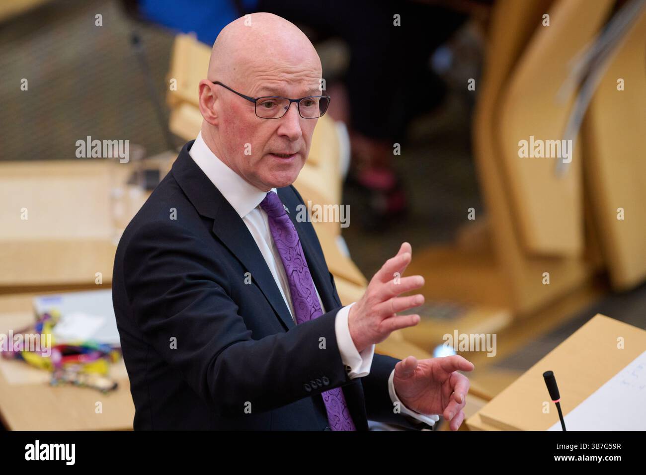 Edinburgh Scotland, UK 06 May 2025. First Minister of Scotland John ...