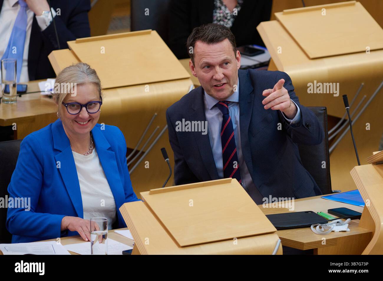 Edinburgh Scotland, UK 06 May 2025. Russell Findlay MSP, at the ...