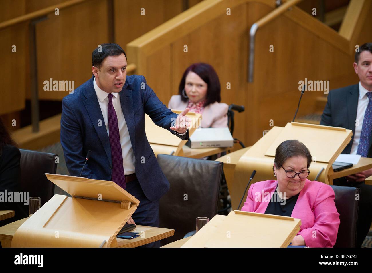 Edinburgh Scotland, UK 06 May 2025. Anas Sarwar MSP, at the Scottish ...