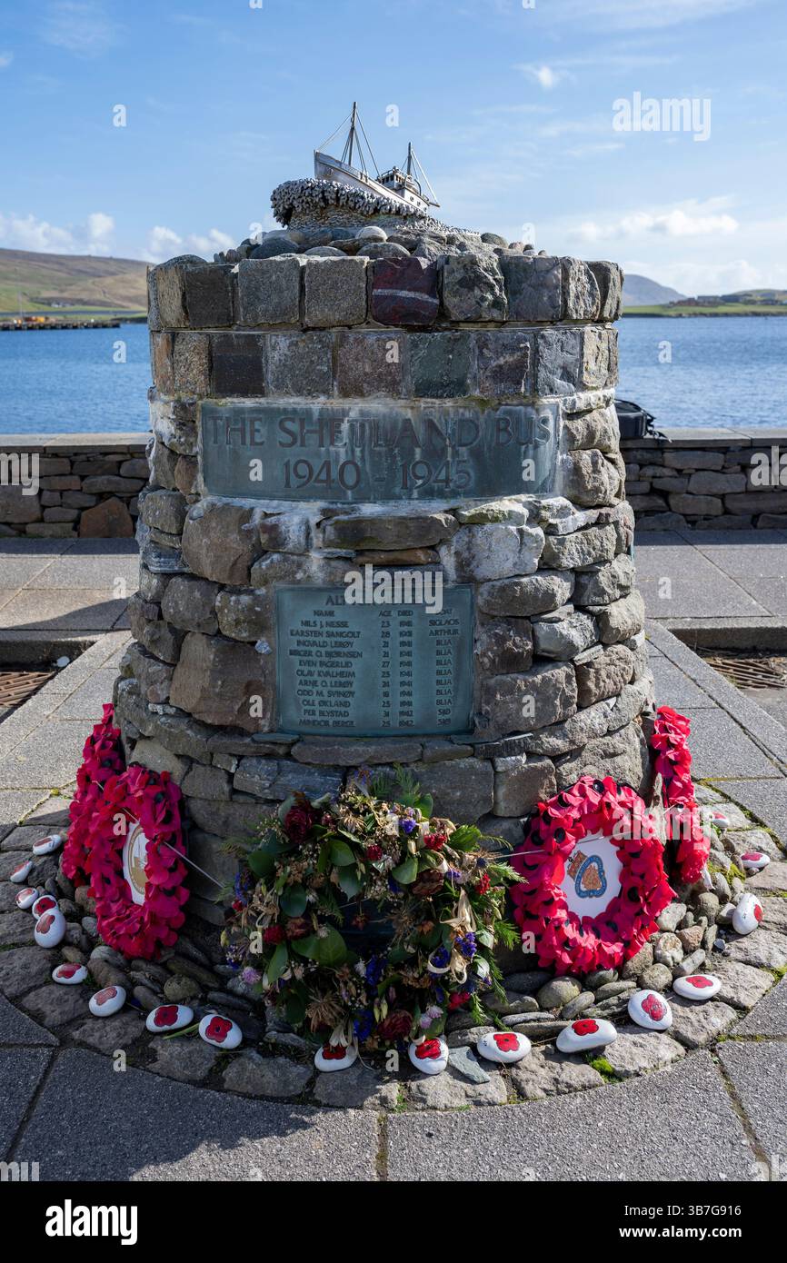 The Shetland Bus memorial in Scalloway Shetland is a fitting tribute ...