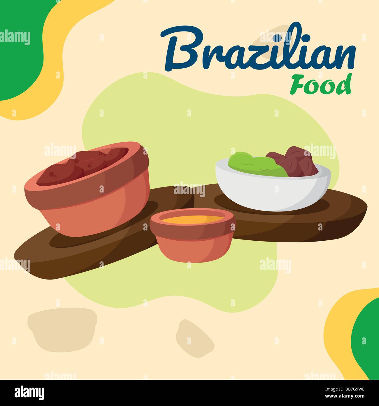 Brazilian dishes set. Vector illustration Stock Vector Image & Art - Alamy