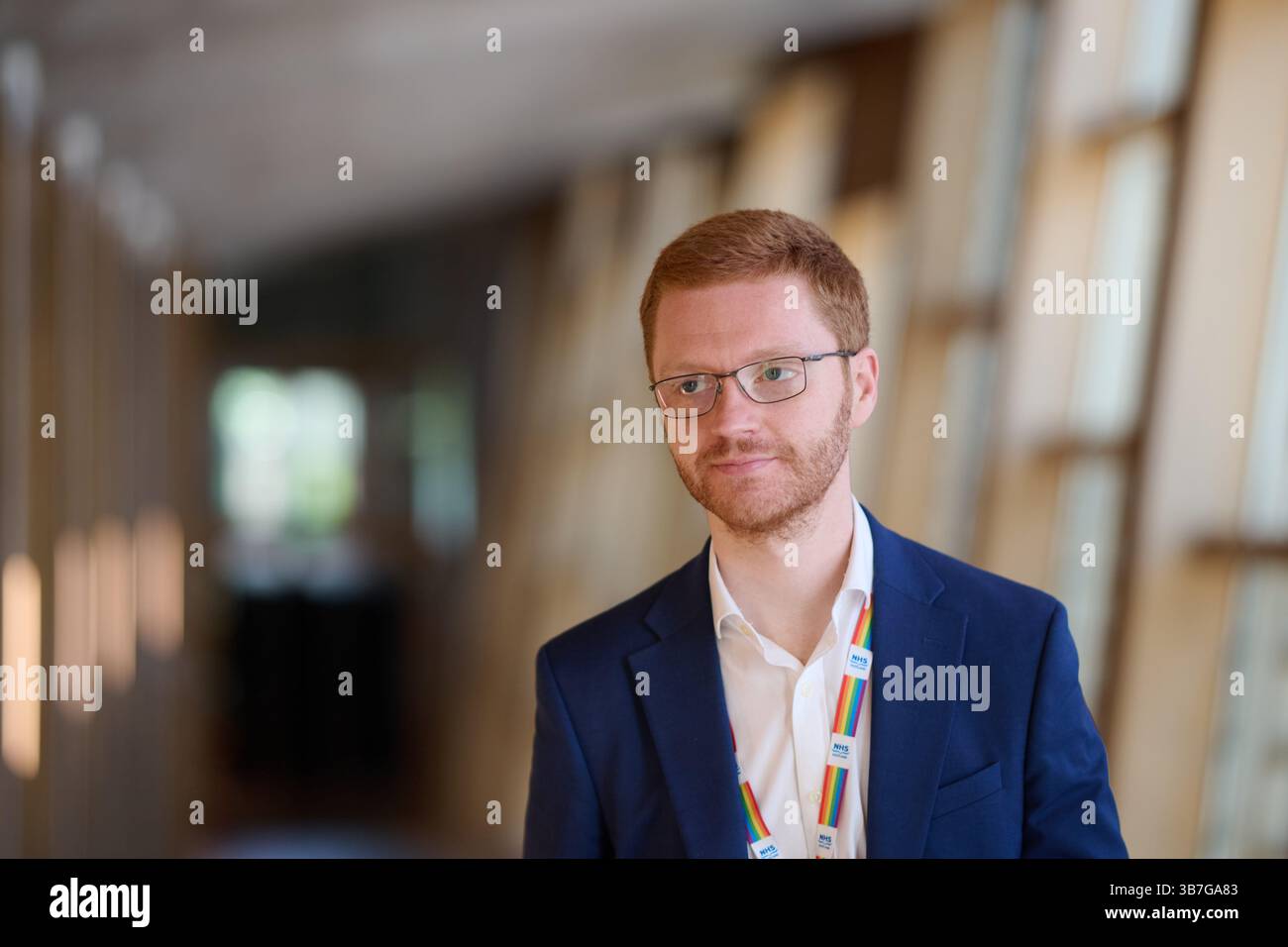 Edinburgh Scotland, UK 06 May 2025. Ross Greer MSP, at the Scottish ...