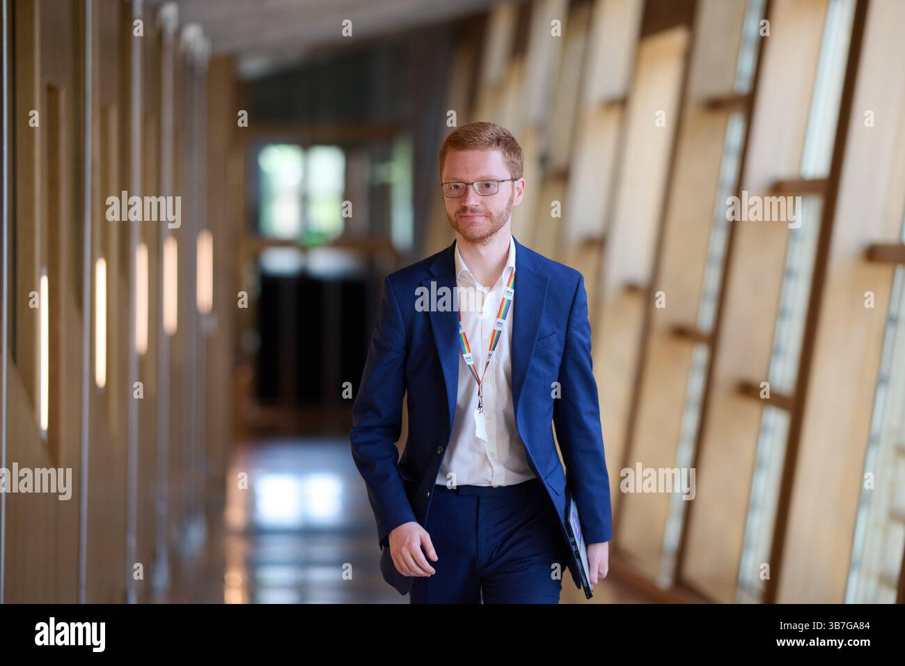 Edinburgh Scotland, UK 06 May 2025. Ross Greer MSP, at the Scottish ...