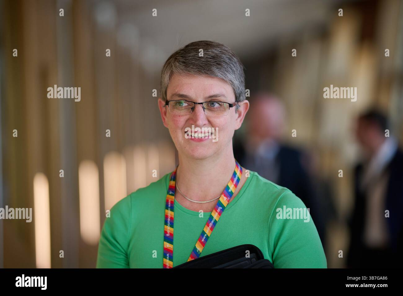 Edinburgh Scotland, UK 06 May 2025. Maggie Chapman MSP, at the Scottish ...