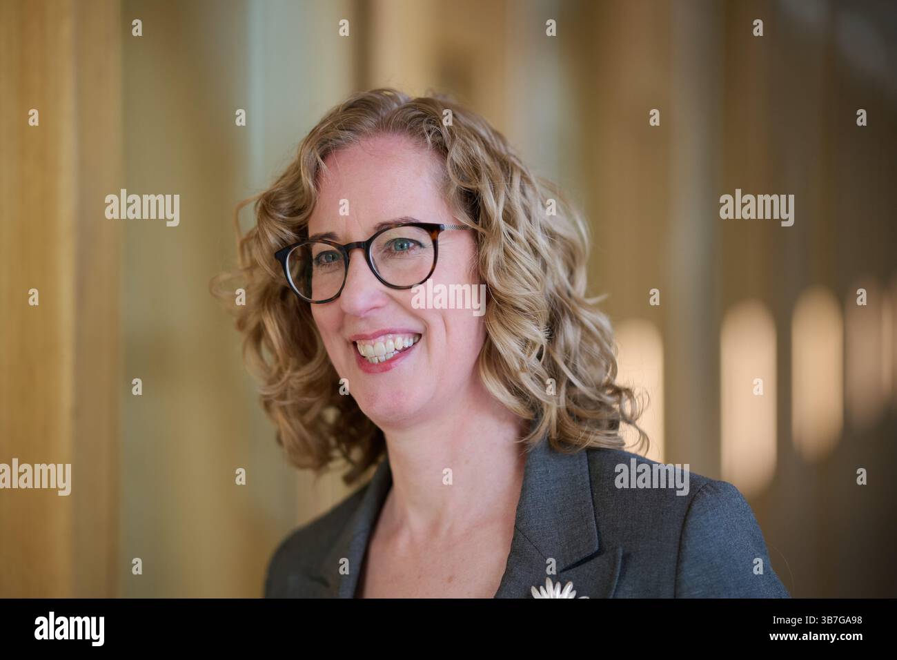 Edinburgh Scotland, UK 06 May 2025. Lorna Slater MSP, at the Scottish ...