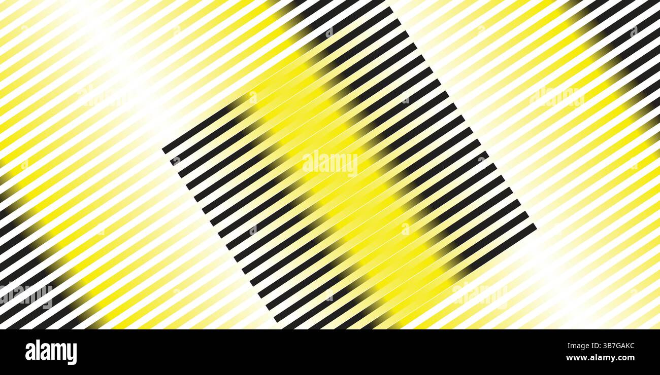 abstract high-contrast pattern yellow and black lines in a geometric ...