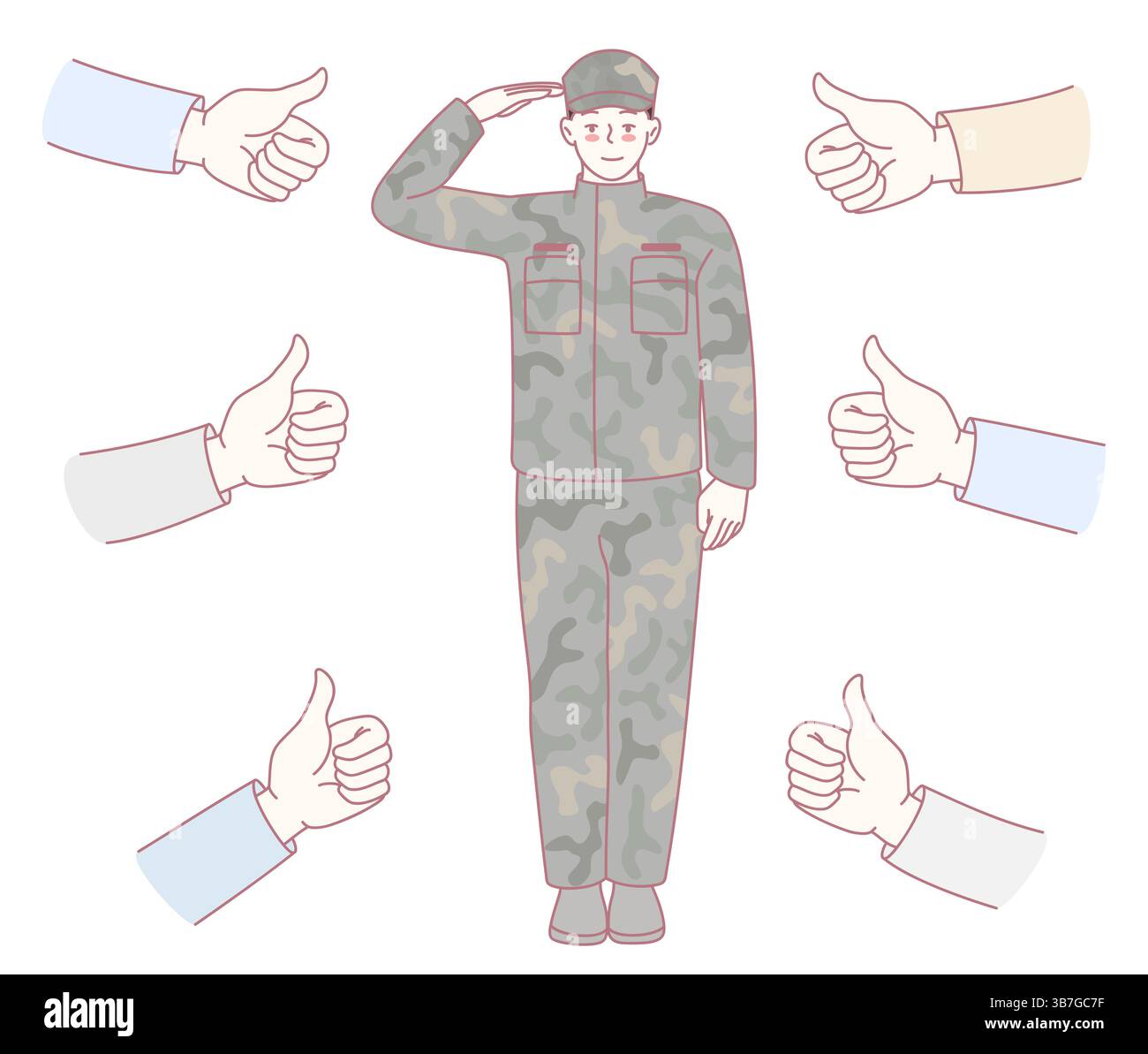 Military community engagement Stock Vector Images - Alamy