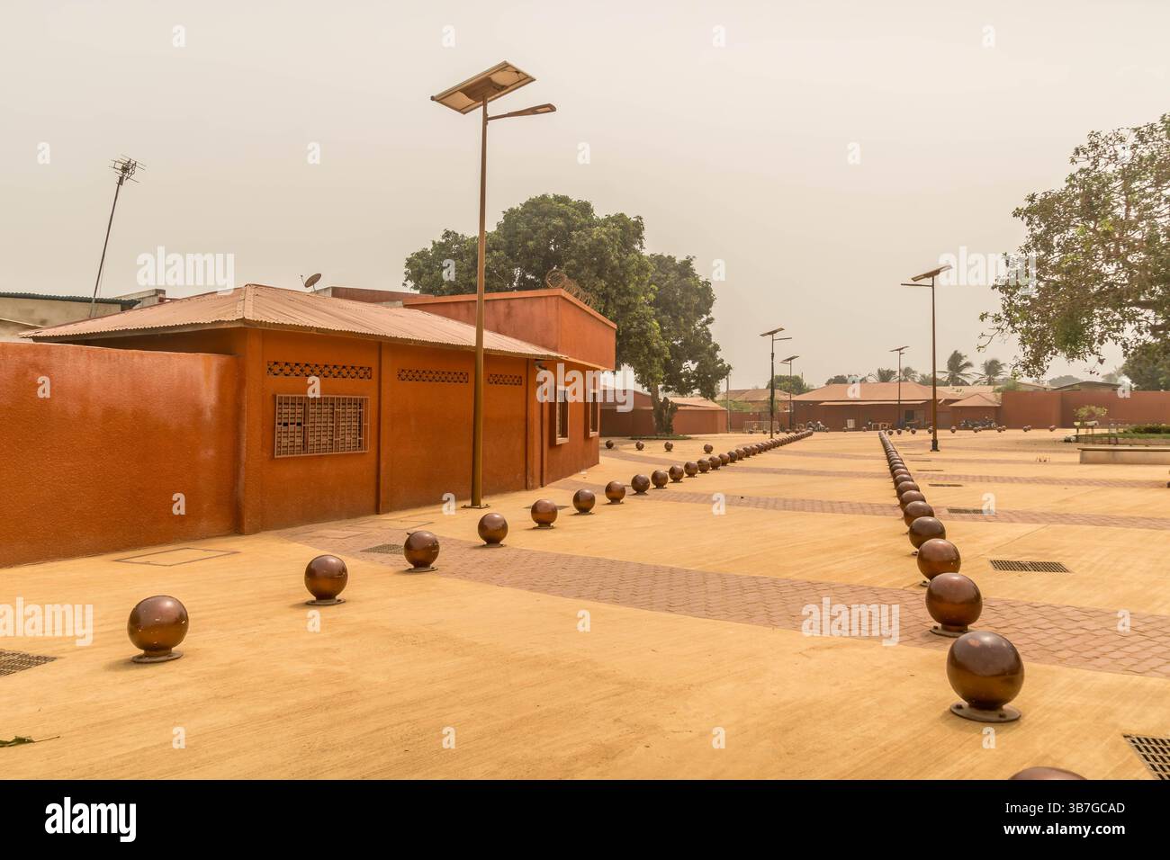 Slave Auction Market Memorial in downtown Ouidah, Benin, a historic ...