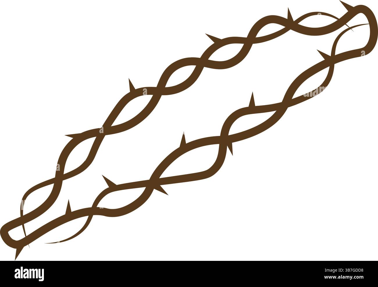 Crown of thorns. Vector illustration Stock Vector Image & Art - Alamy