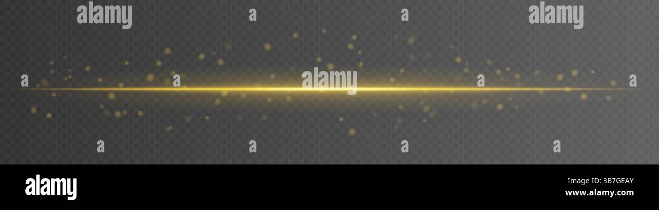 Yellow spotlight burst with radiant beams and ground reflection ...