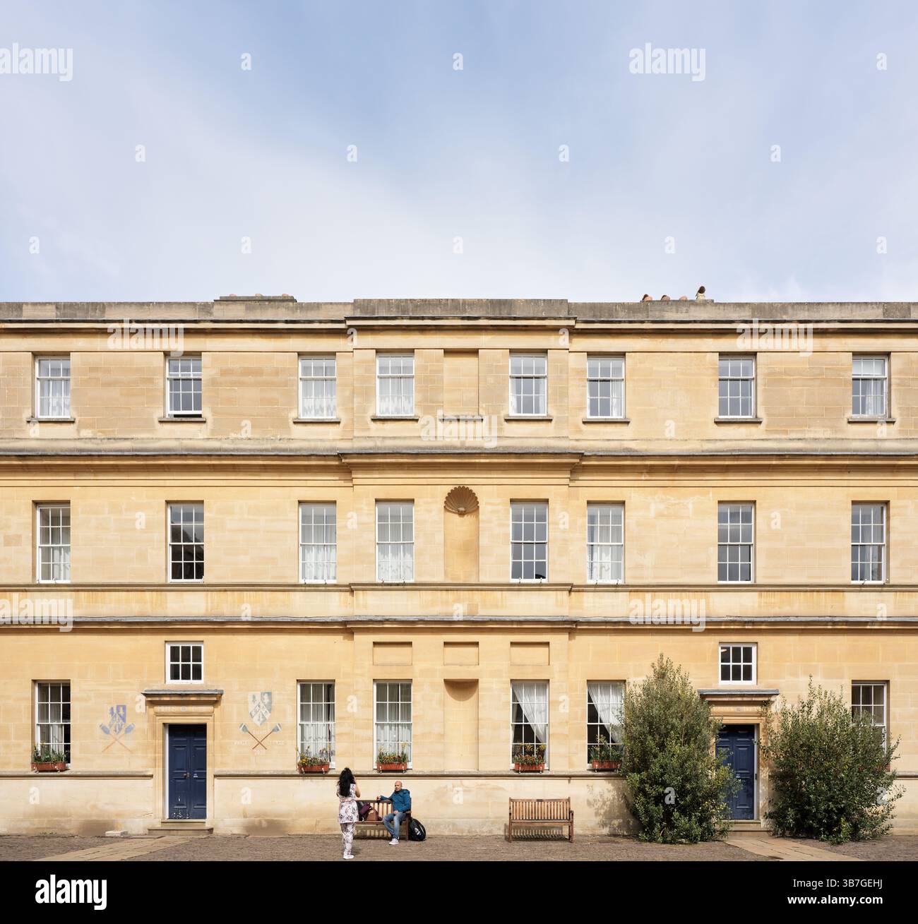 Garden quadrangle at Trinity College, University of Cambridge, England ...