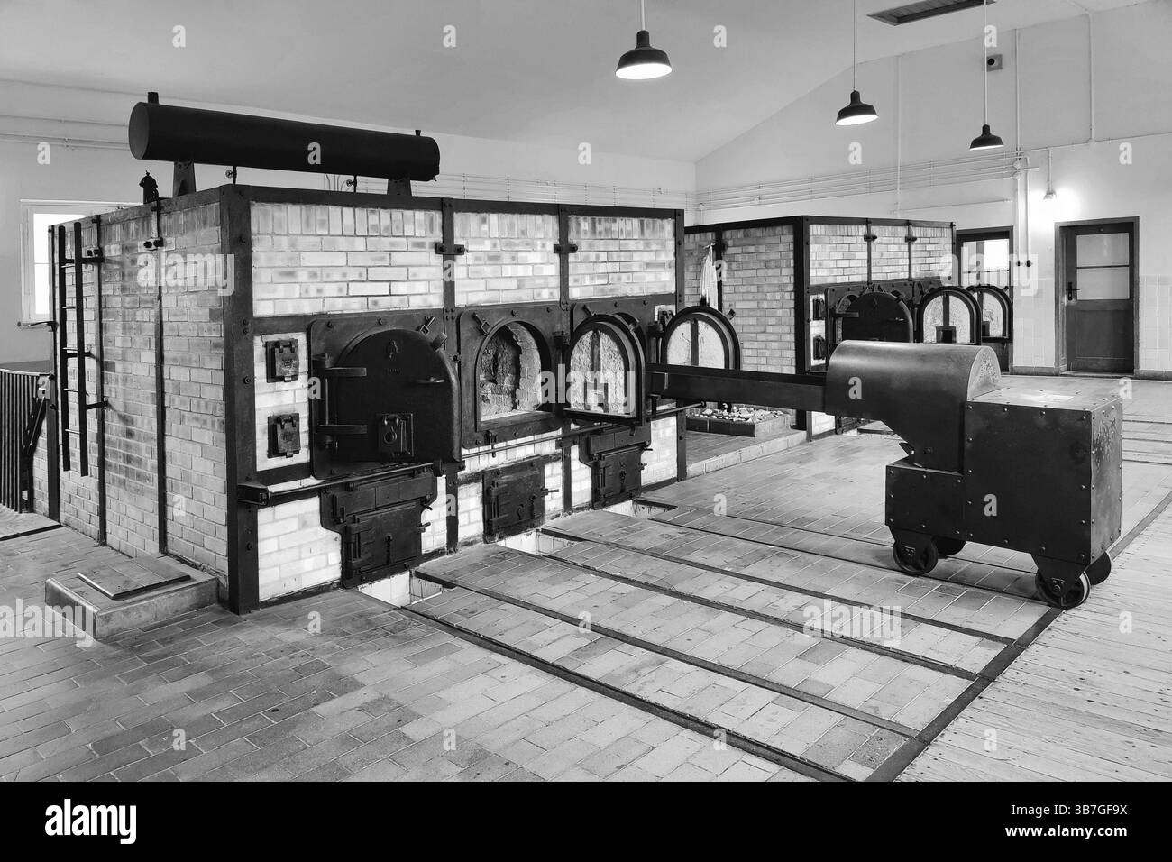 Incinerator in the camp crematorium, former beech forest concentration ...