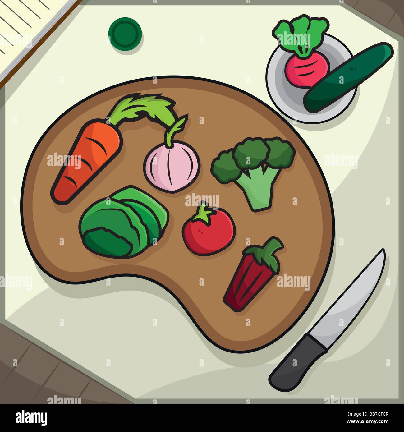 Choppingboard Stock Vector Images - Alamy