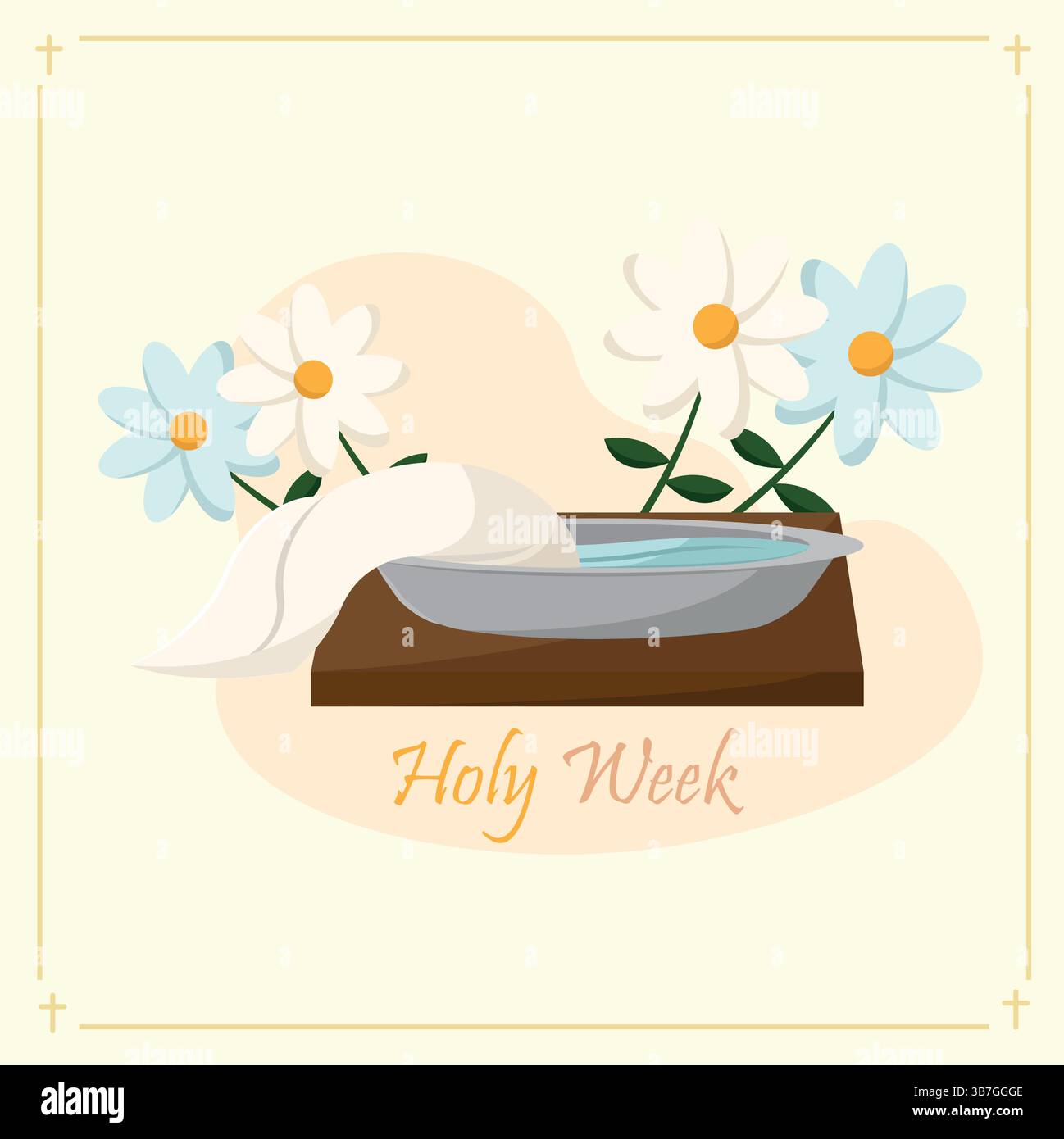 Washing feet bowl. Vector illustration Stock Vector Image & Art - Alamy