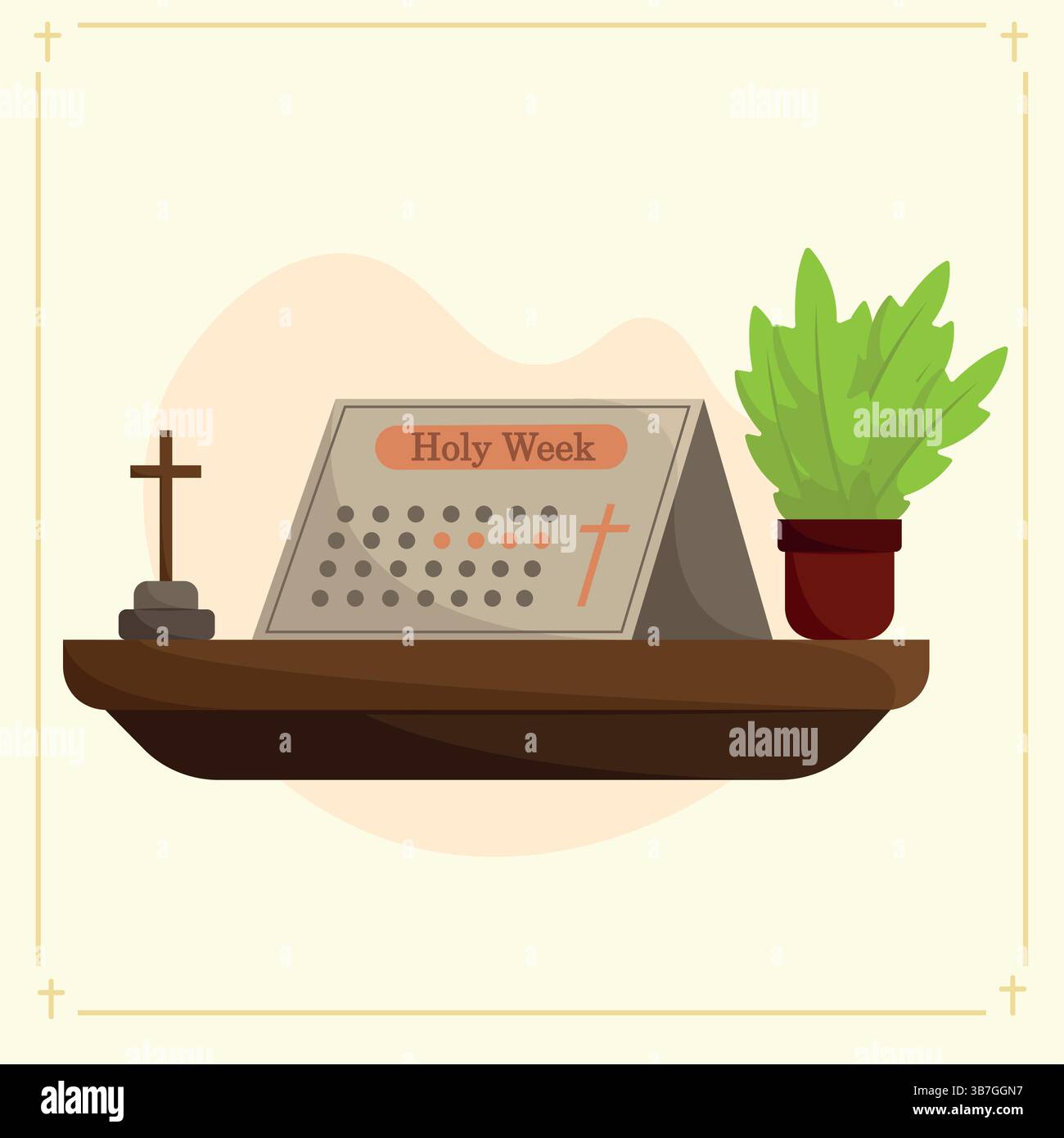 Holy week calendar. Vector illustration Stock Vector Image & Art - Alamy
