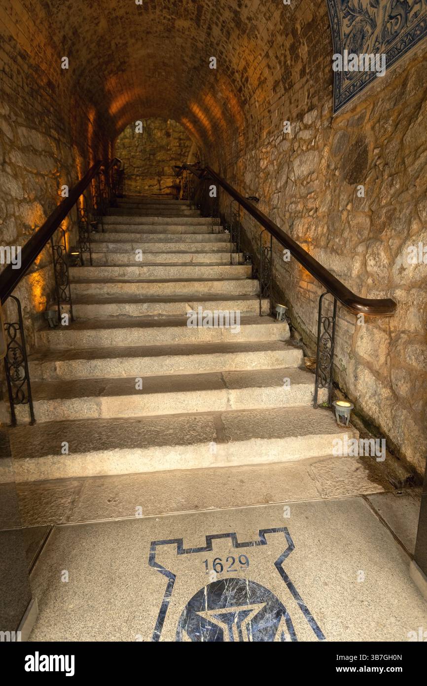 Barra Fort interior details built by Portuguese in 1629 year in Macau ...