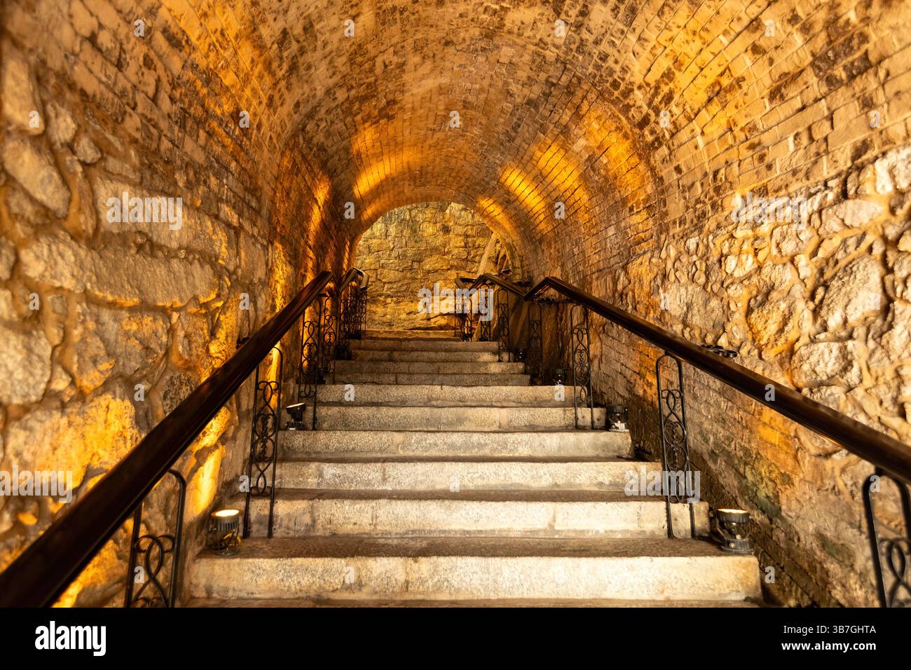 Barra Fort interior details built by Portuguese in 1629 year in Macau ...