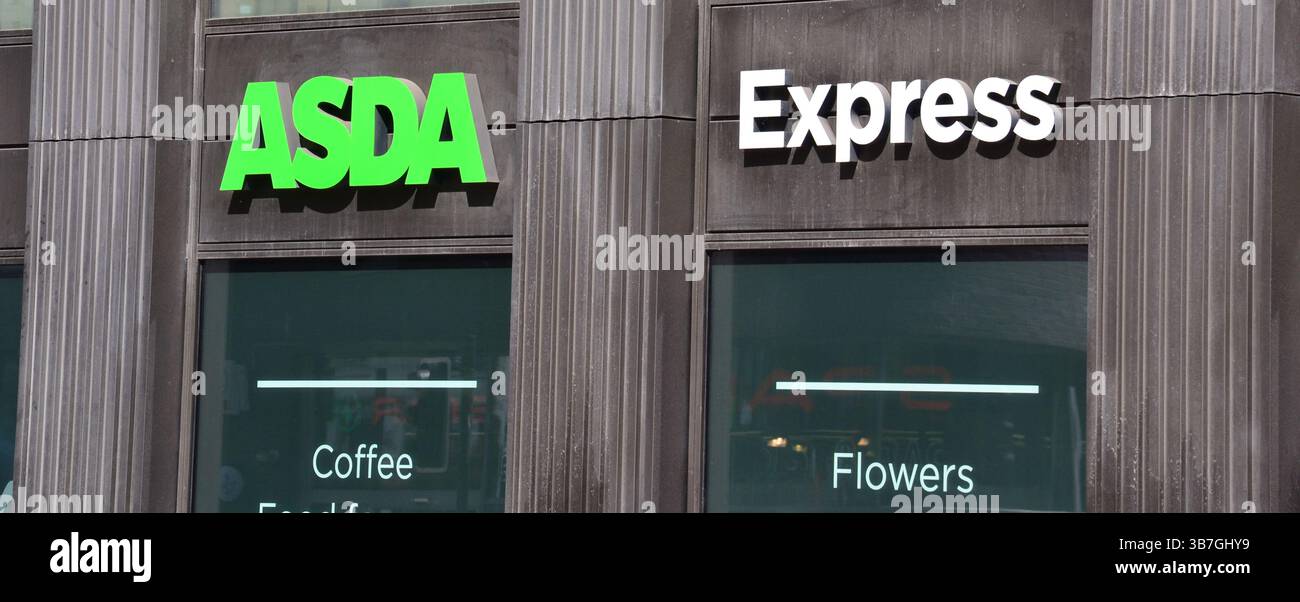 Asda express sign hi-res stock photography and images - Alamy