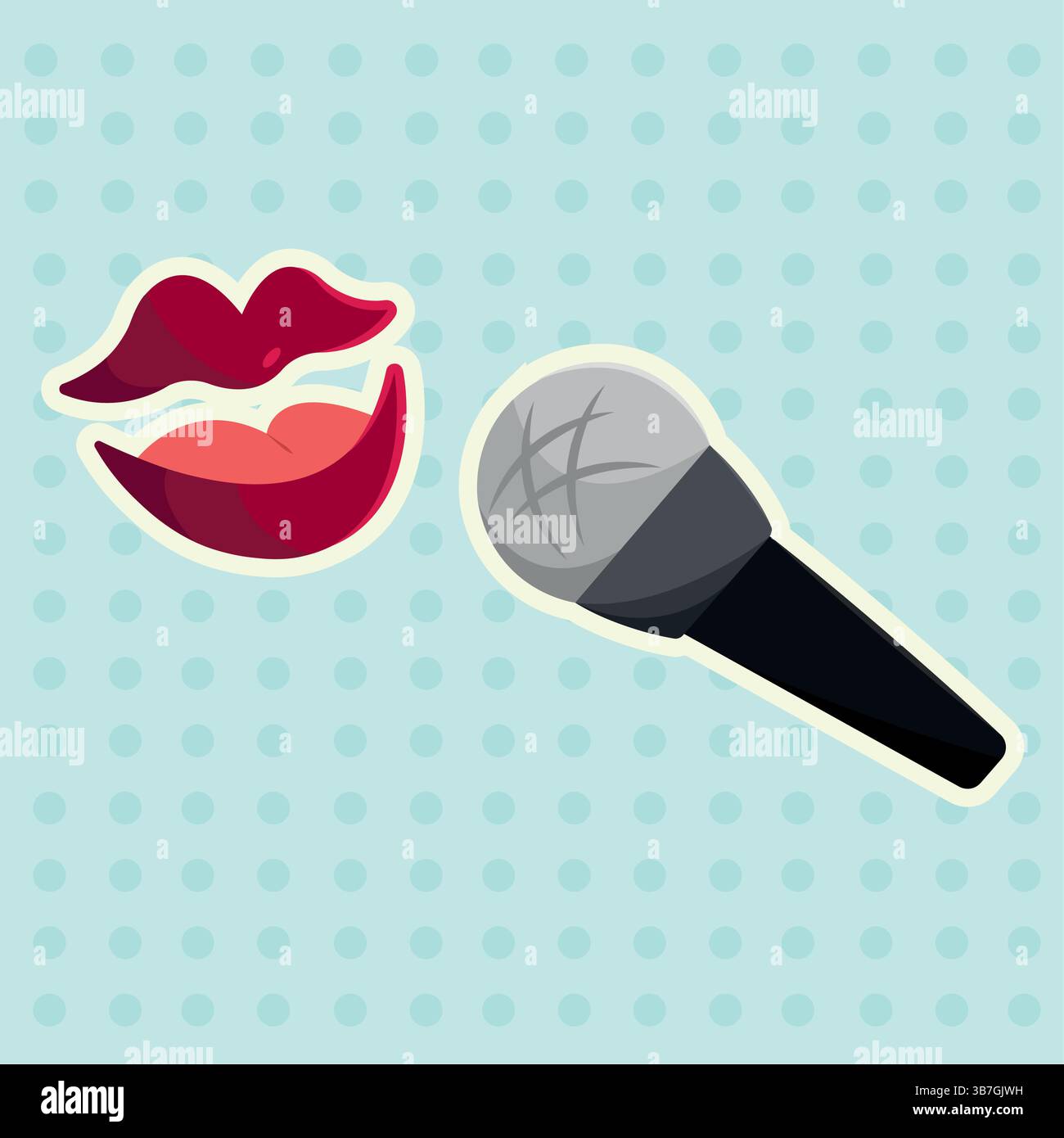 Singing lips hi-res stock photography and images - Alamy