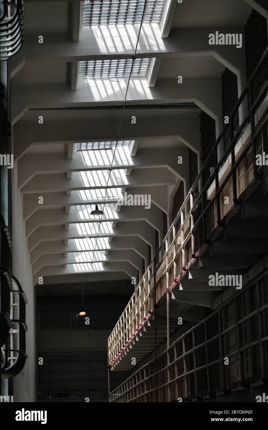 The notorious Alcatraz Island and maximum-security federal penitentiary ...