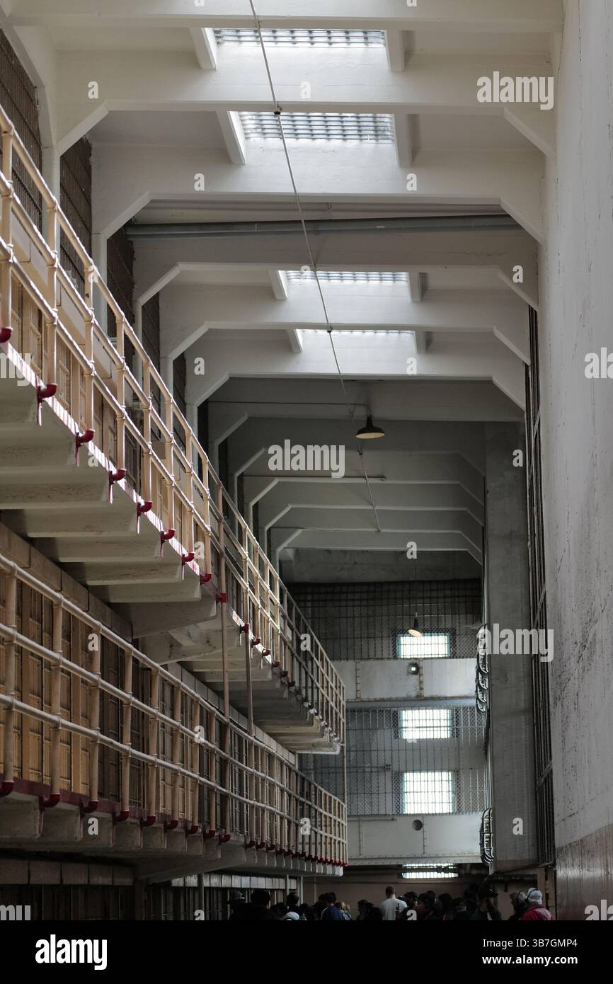 The notorious Alcatraz Island and maximum-security federal penitentiary ...