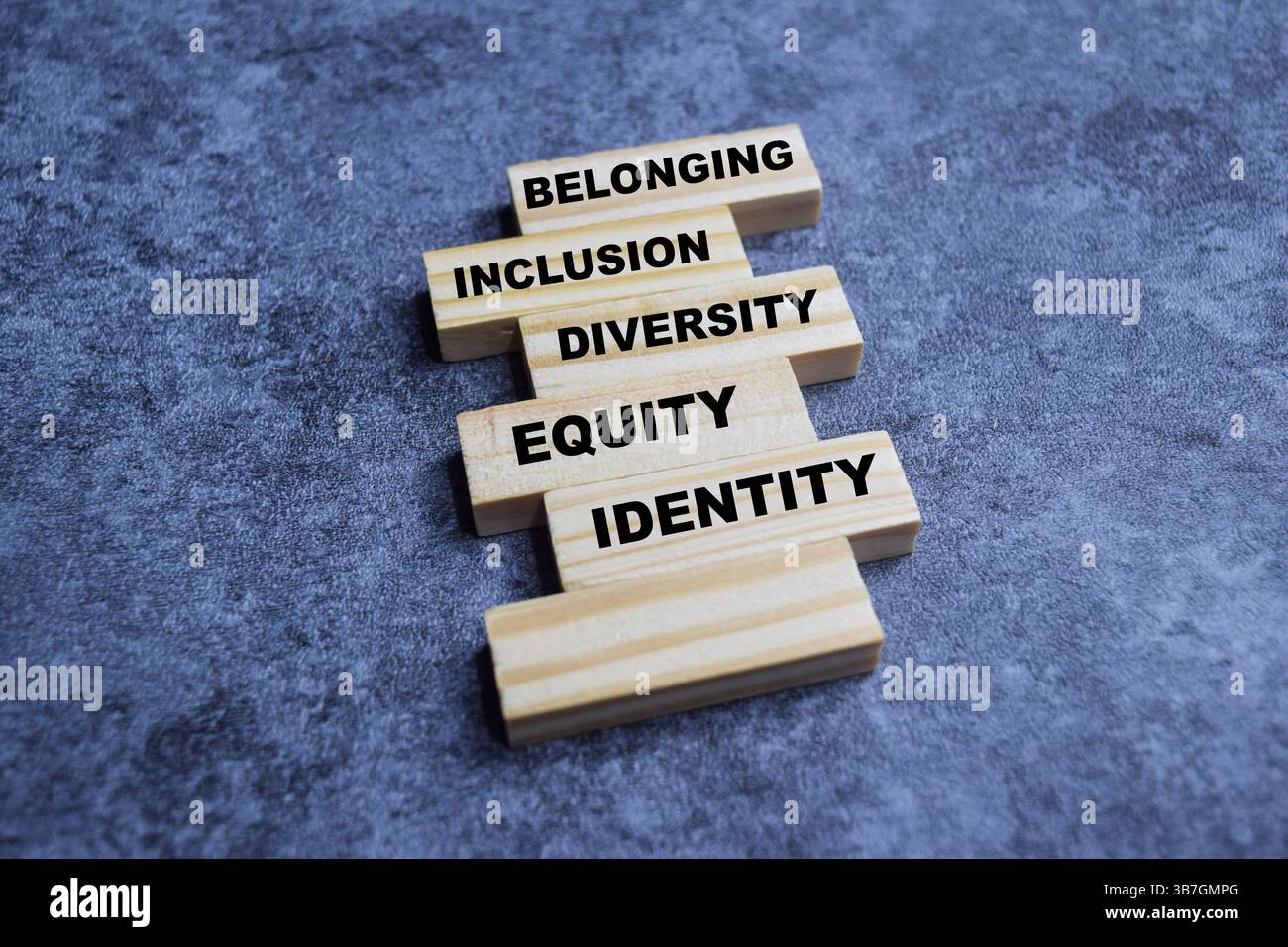 Concept of Belonging, Inclusion, Diversity, Identity Symbol. Wooden ...