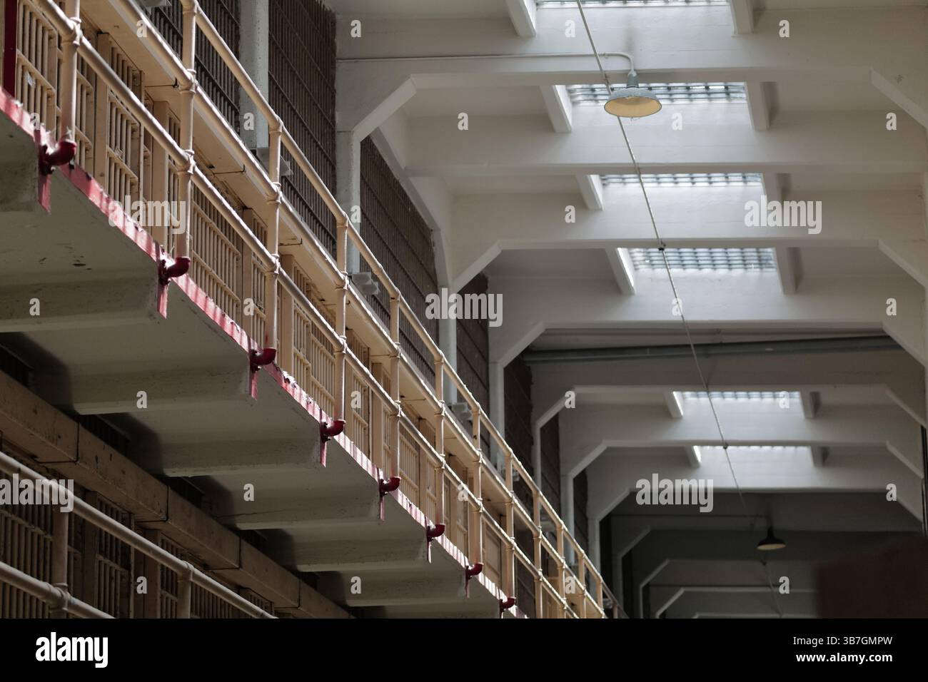 The notorious Alcatraz Island and maximum-security federal penitentiary ...