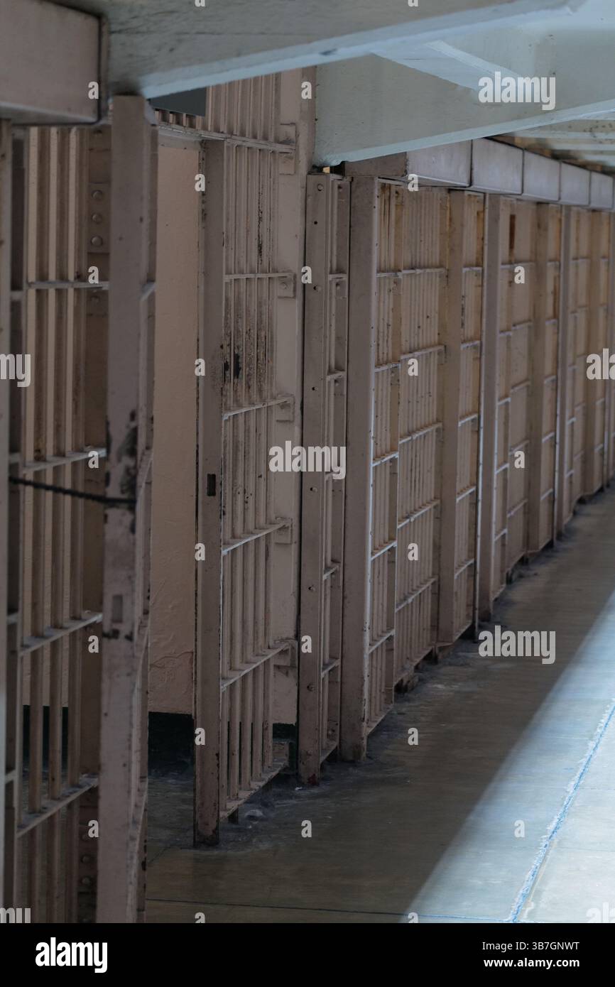 The notorious Alcatraz Island and maximum-security federal penitentiary ...