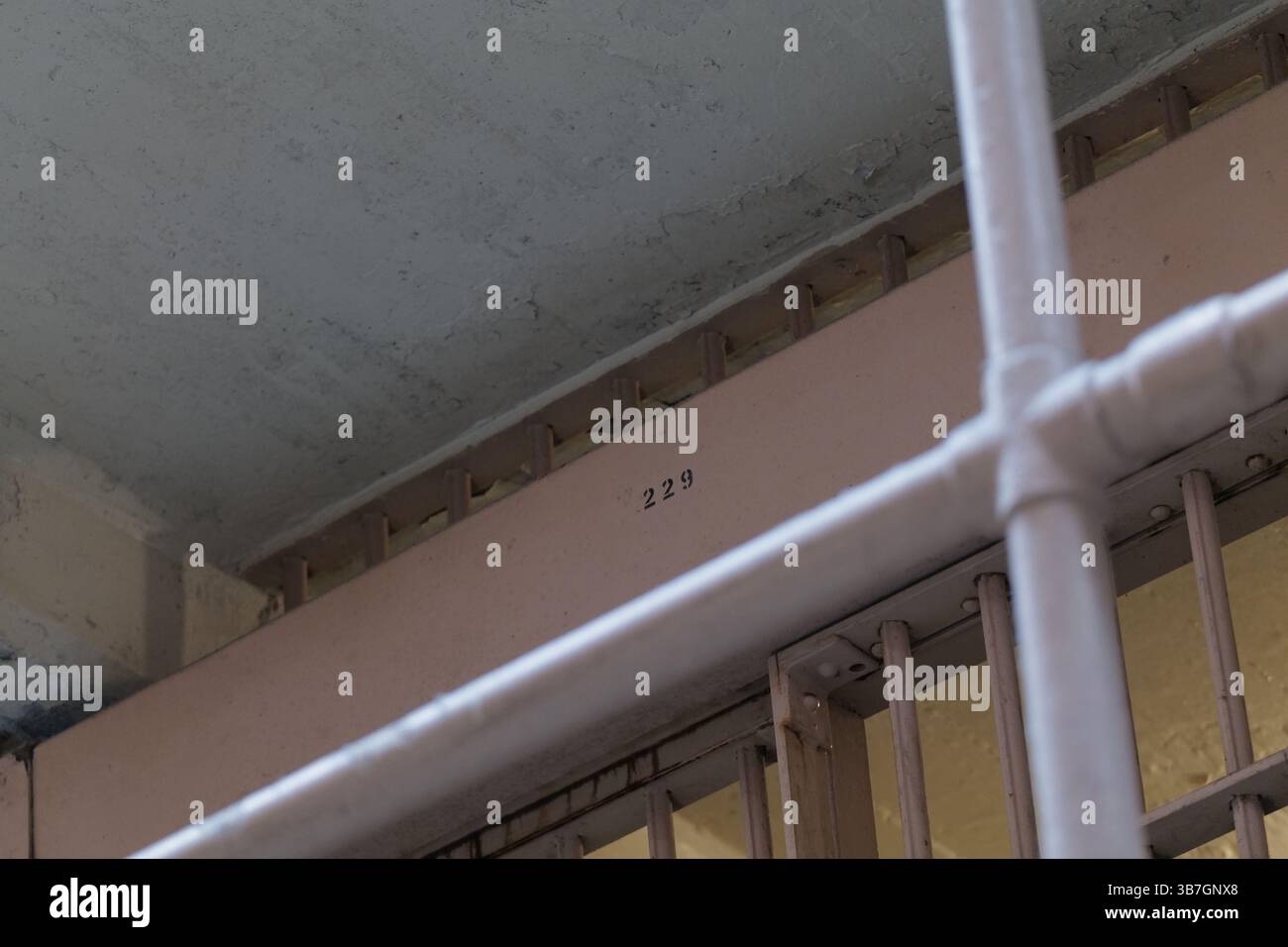 The notorious Alcatraz Island and maximum-security federal penitentiary ...