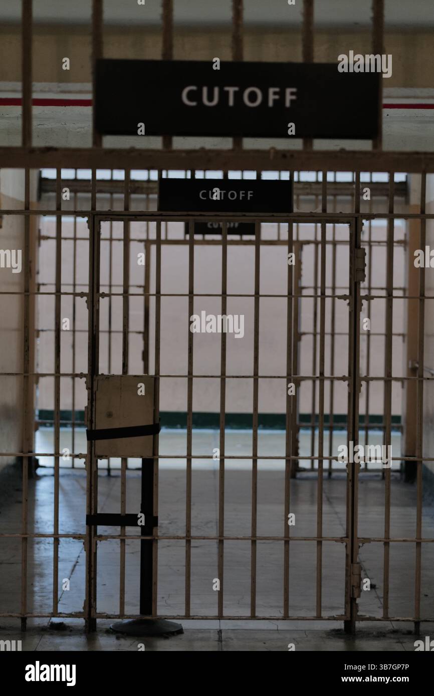 The notorious Alcatraz Island and maximum-security federal penitentiary ...