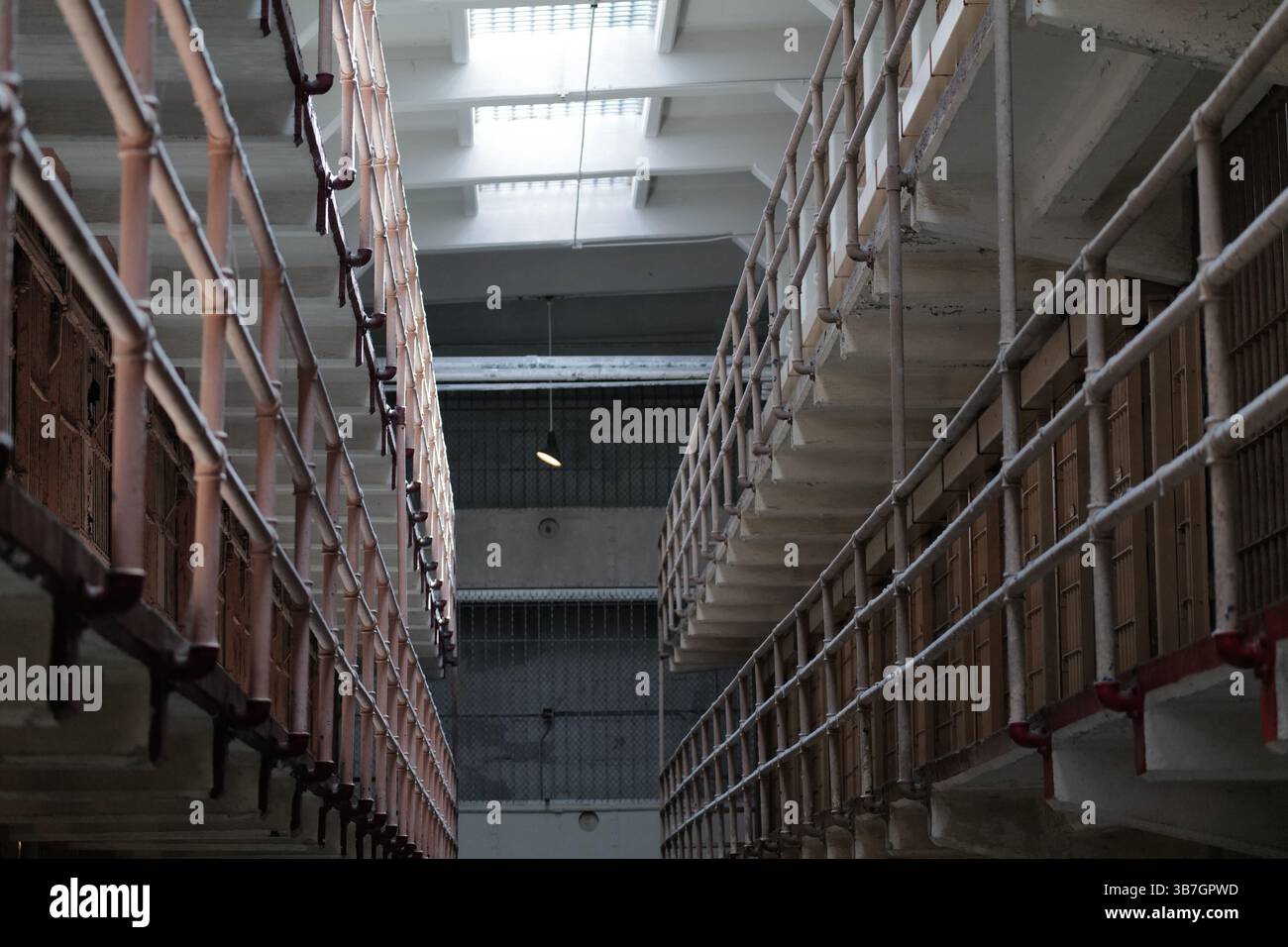 The notorious Alcatraz Island and maximum-security federal penitentiary ...