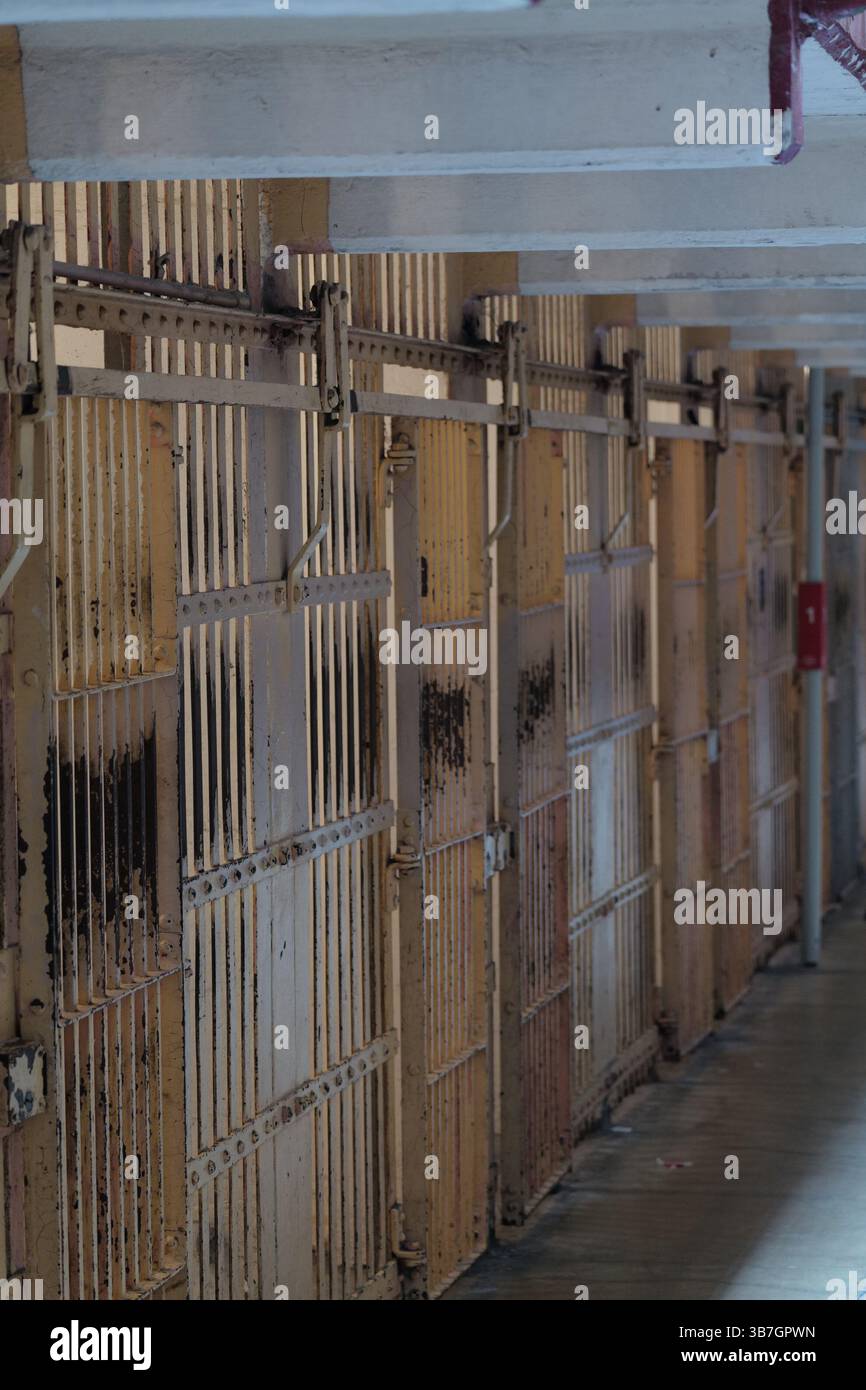 The notorious Alcatraz Island and maximum-security federal penitentiary ...