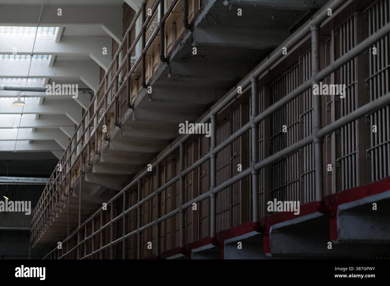 The notorious Alcatraz Island and maximum-security federal penitentiary ...