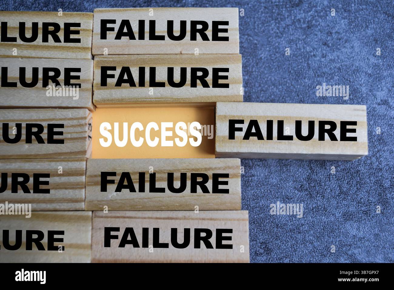 Concept of success and failure alternative options. Reaching to success ...