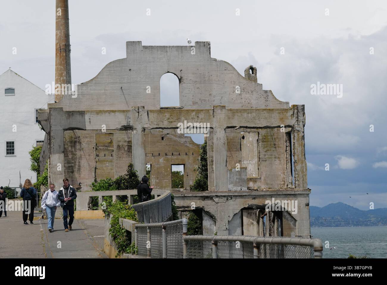 The notorious Alcatraz Island and maximum-security federal penitentiary ...