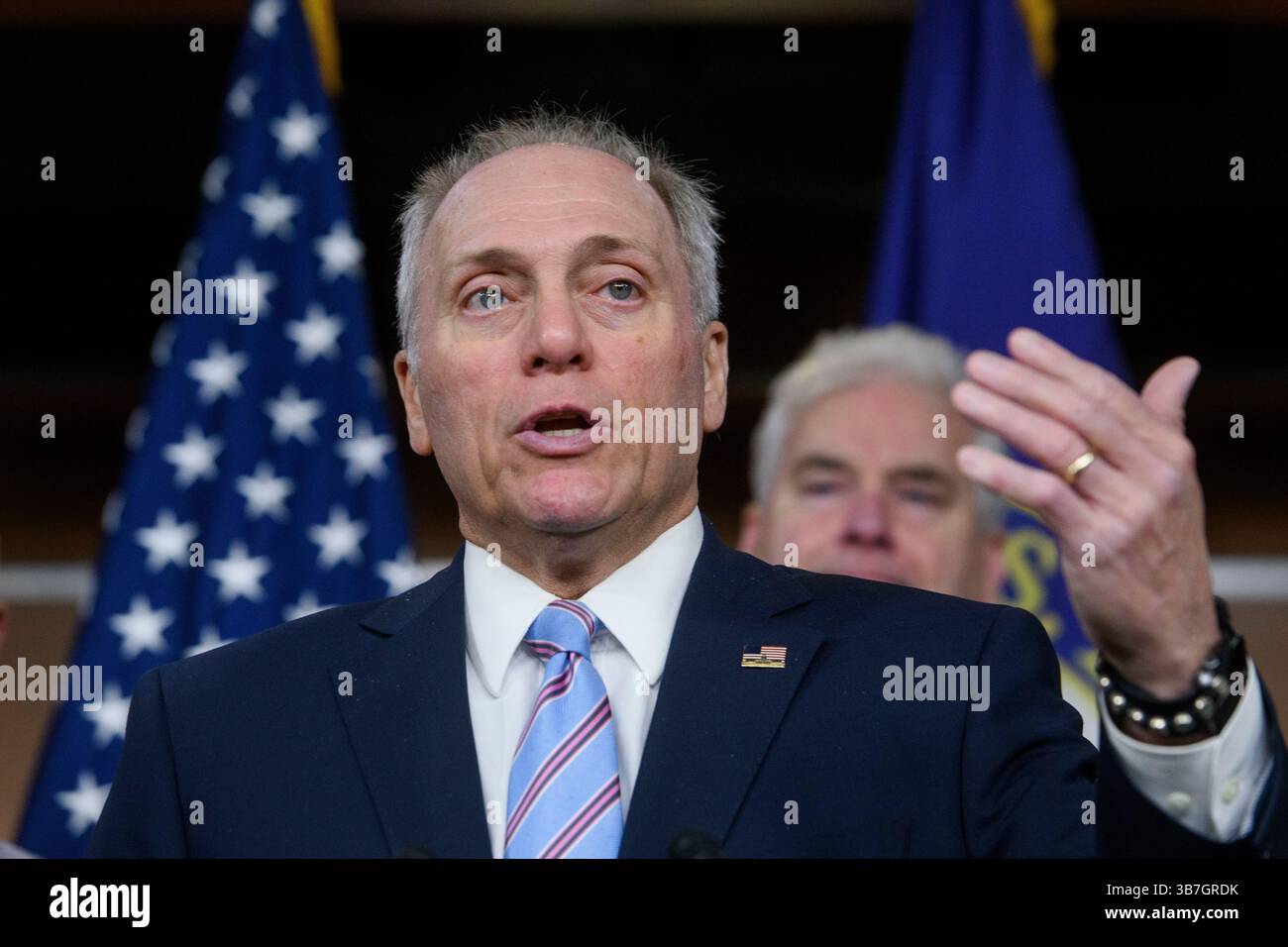 House Majority Leader Steve Scalise, R-La., speaks during a news ...