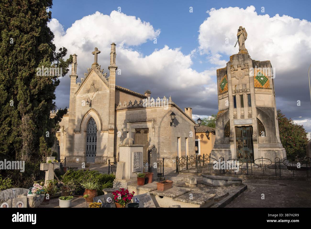 Modernist mausoleum of the Bestard family, 19th century, Santa Maria ...