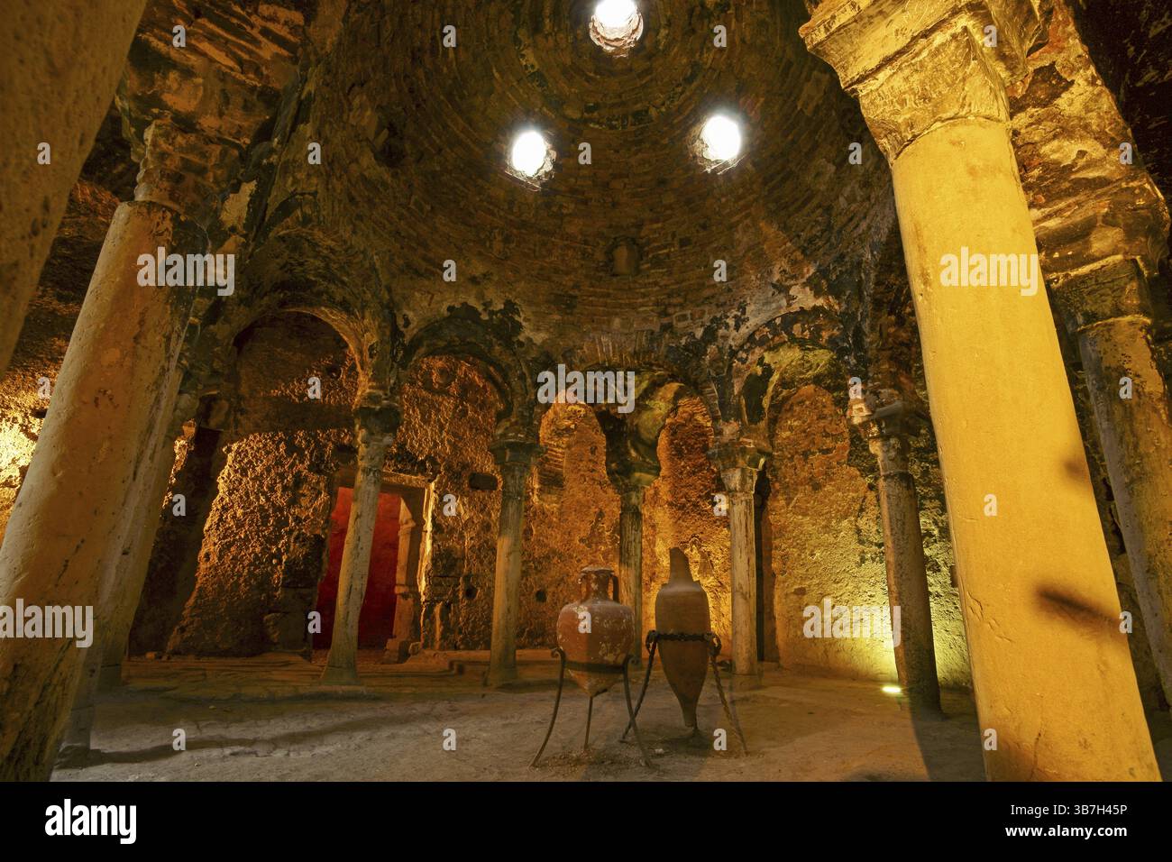 Banys Arabs, Arabian baths, 10th century. Historic center. Palma ...