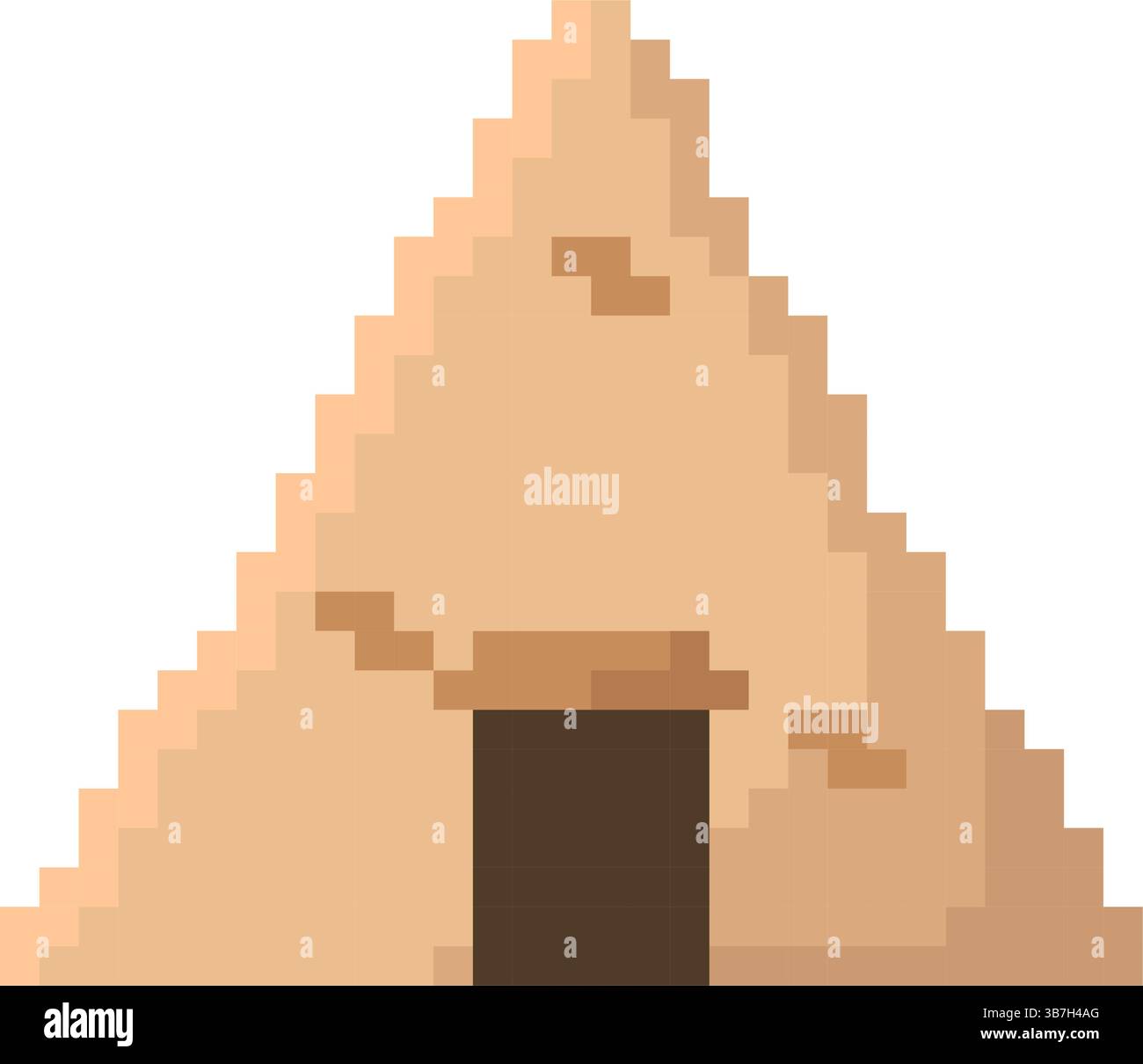 Desert pyramid with door. Vector illustration Stock Vector Image & Art ...