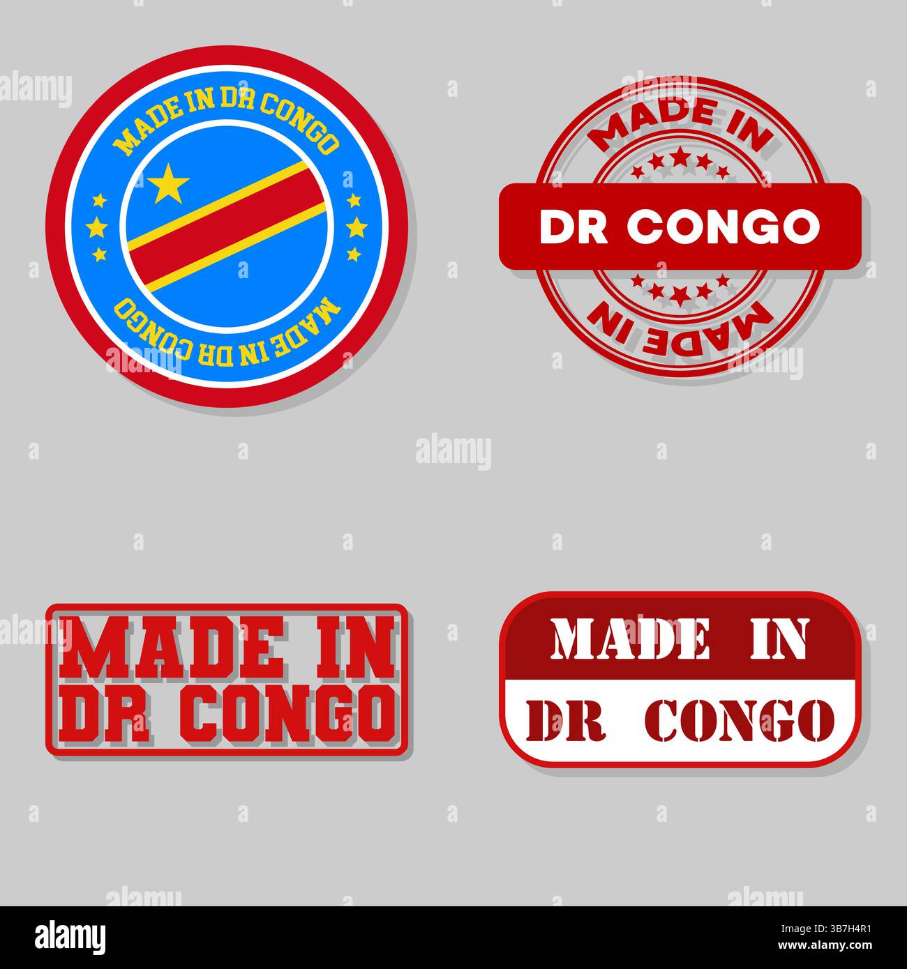 Printable congo dr flag vector Stock Vector Images - Alamy