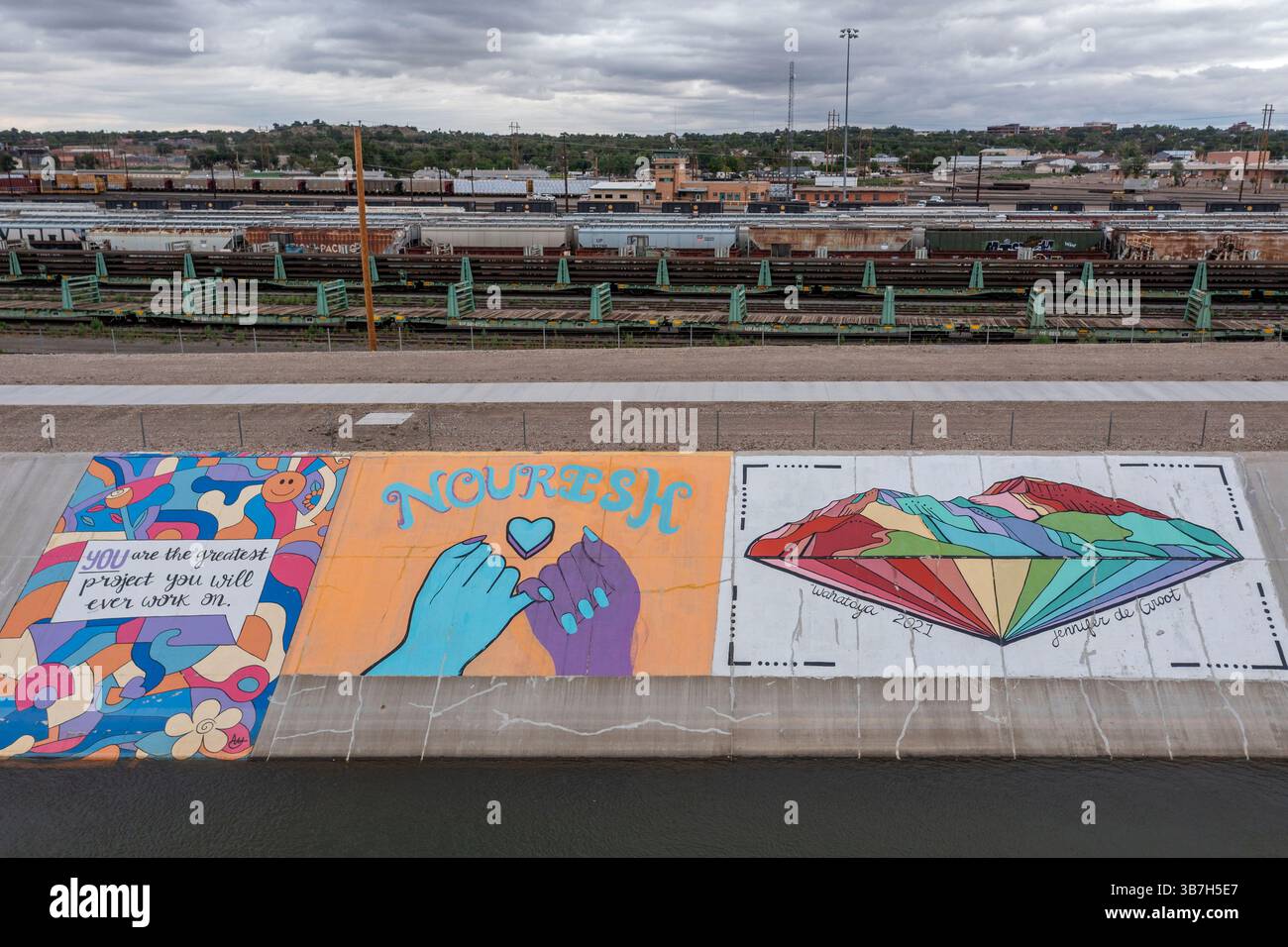 September 14, 2017, Pueblo, Colorado, USA: Pueblo, Colorado - Murals ...