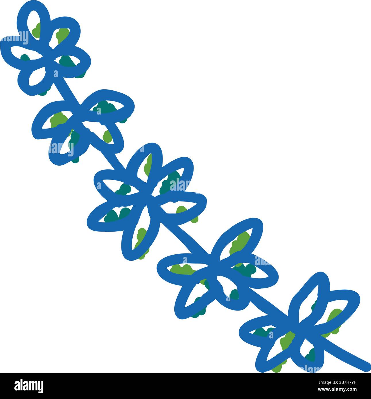 thyme branch icon doodle illustration Stock Vector Image & Art - Alamy