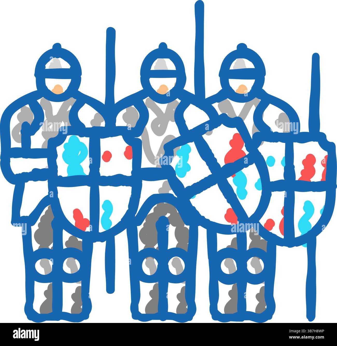 army medieval icon doodle illustration Stock Vector Image & Art - Alamy