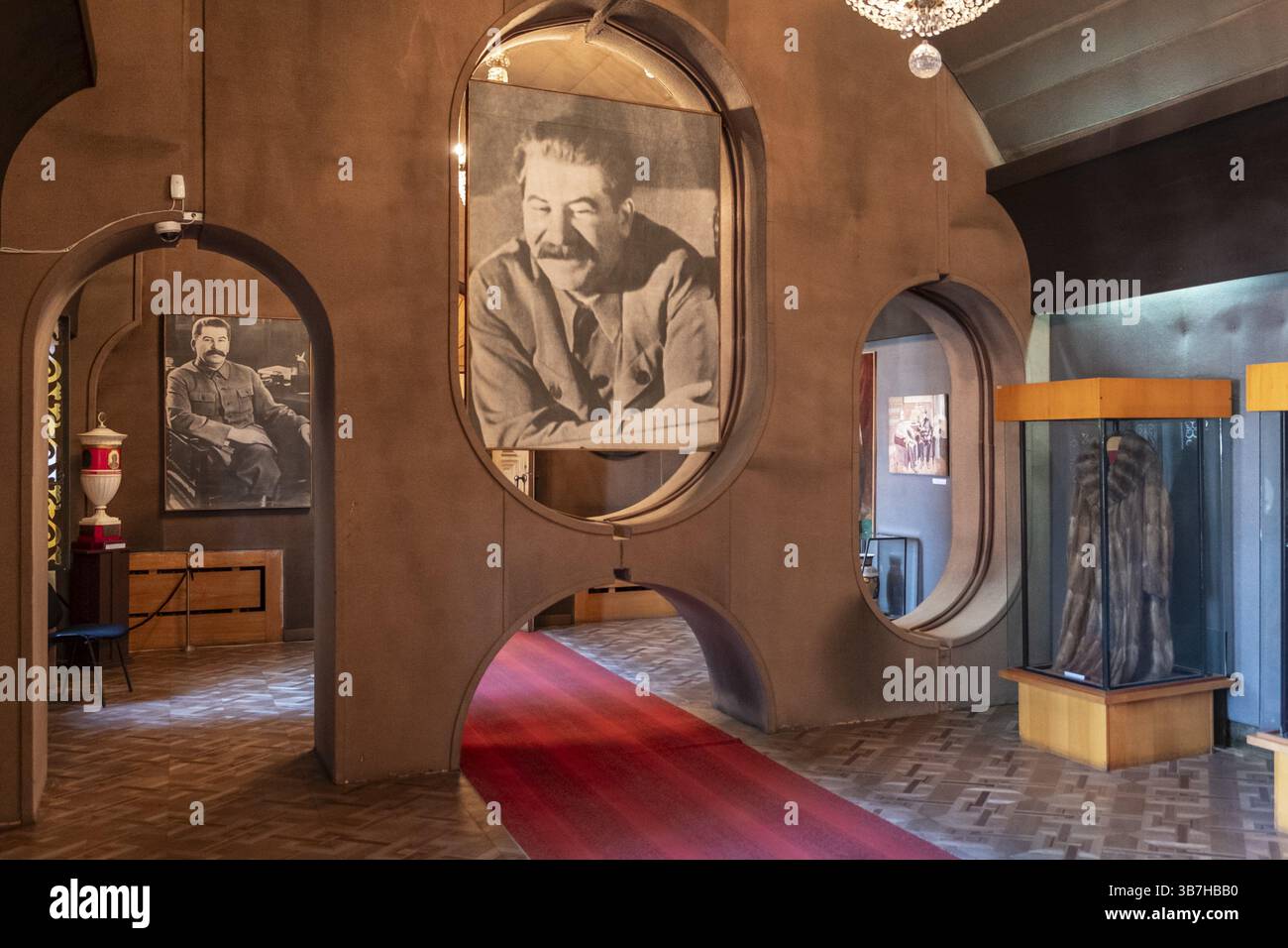 Photos and coat of Stalin in the museum in Gori Stock Photo - Alamy