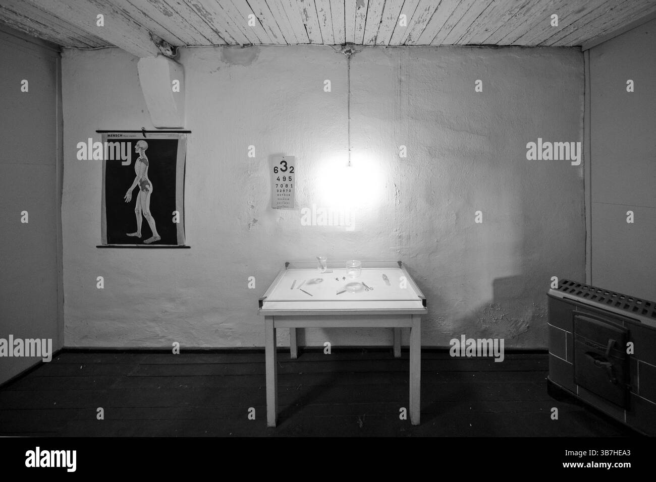 In the crematorium of the camp, former beech forest concentration camp ...