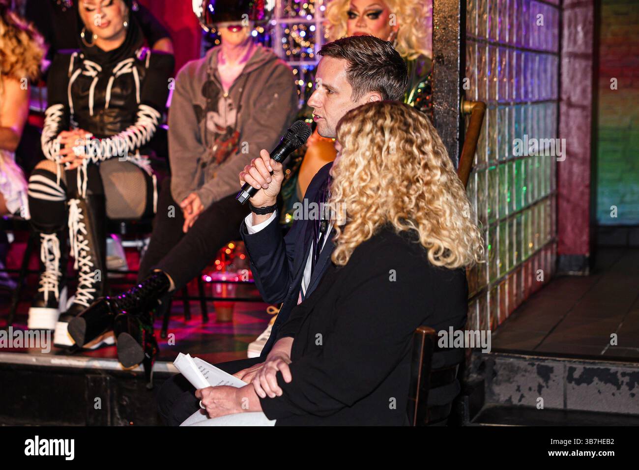 Stacy Lentz, Erik Bottcher at a public appearance for RuPaul's Drag ...