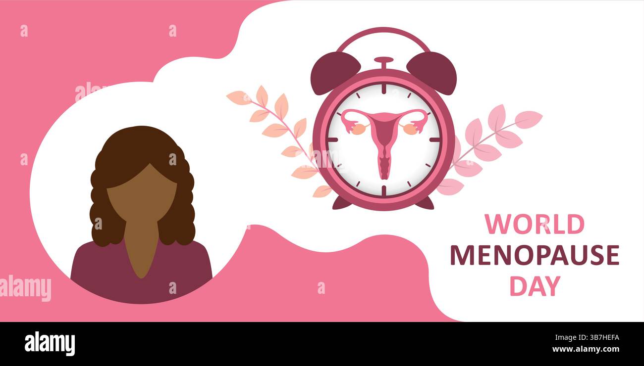 world menopause day woman health concept vector illustration Stock ...
