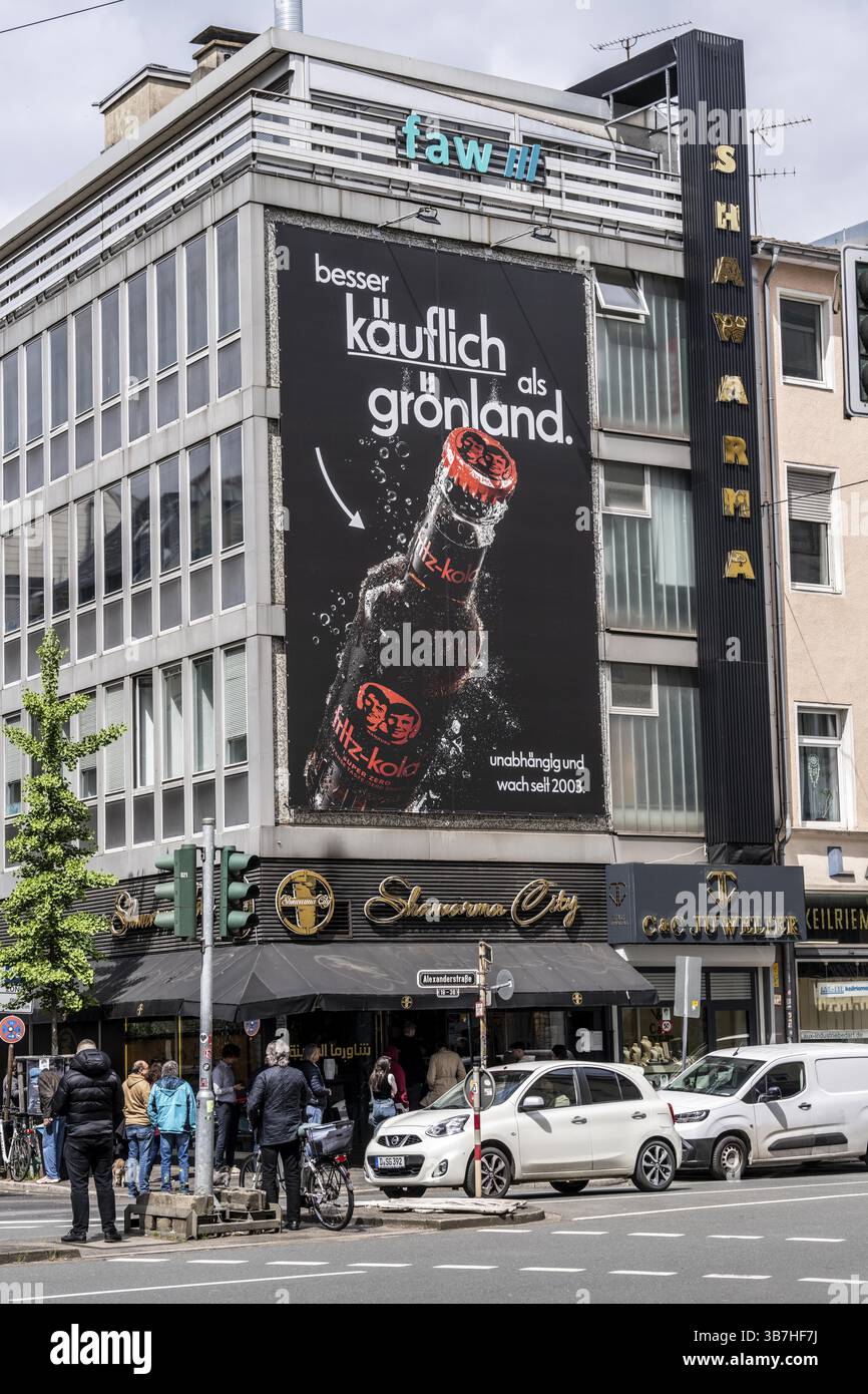 Large-format advert for Fritz-Kola, an independent Hamburg-based cola ...
